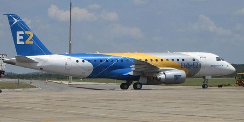 Новости авиалиний. Первый полет новейшего Embraer E175-E2